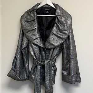 SMH BOUTIQUE Jackets & Coats | Animal Print Leather Crochet Xl Womens ...